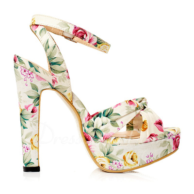 chaussures talons fleurs